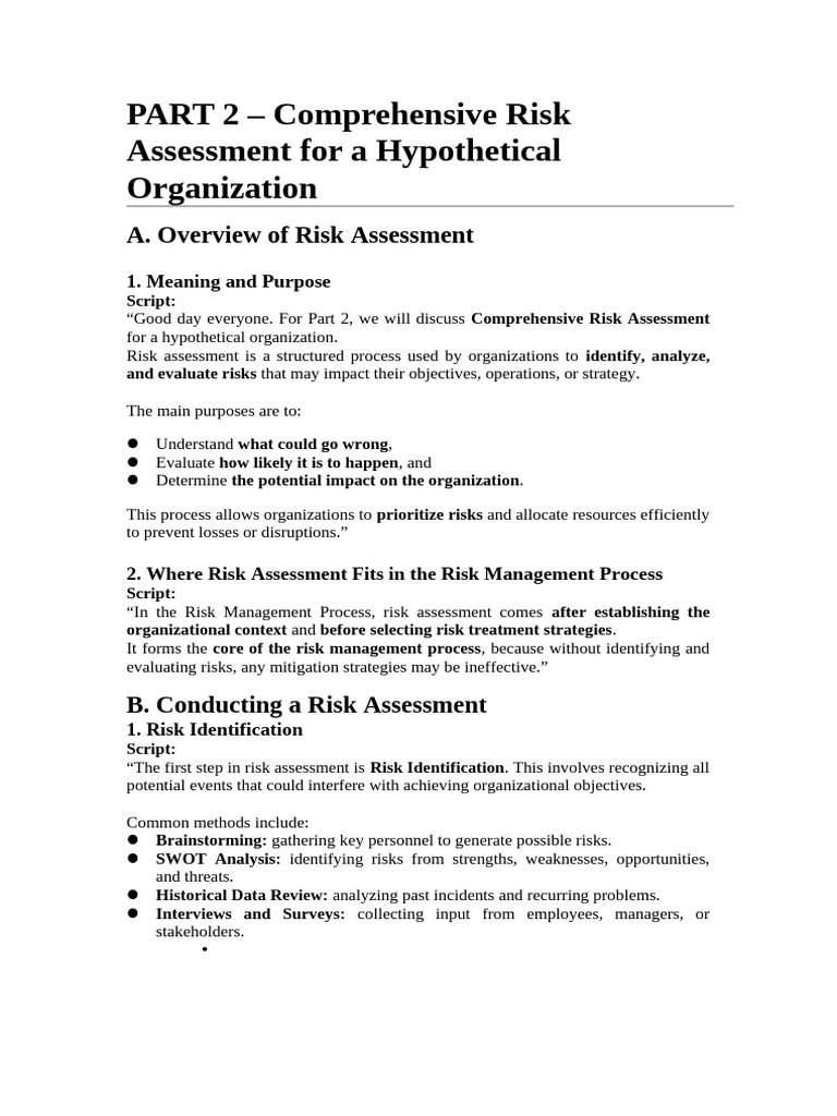 Comprehensive Risk Assessment Guide | PDF | Risk | Risk Management