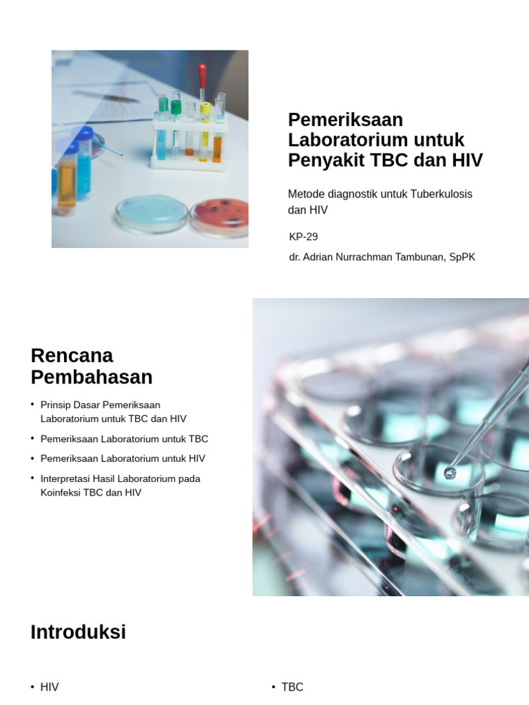 Pemeriksaan Laboratorium TBC Dan HIV | PDF