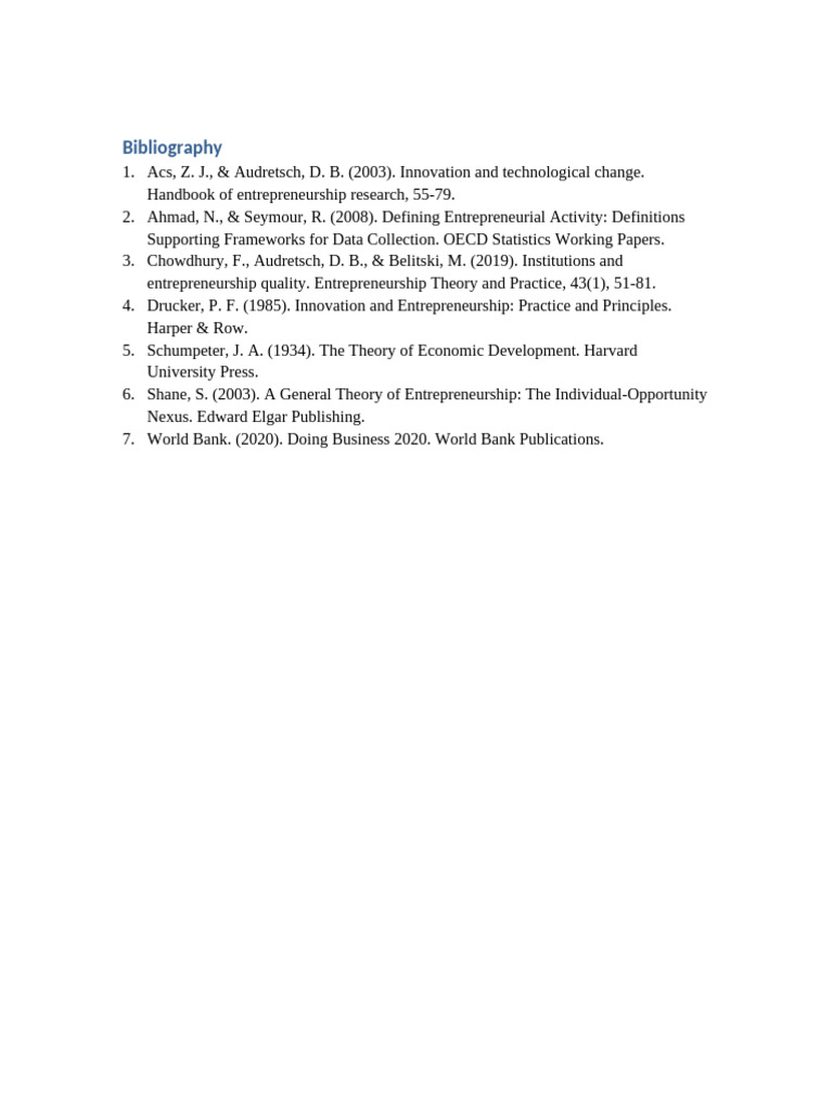 Bibliography and Appendices | PDF