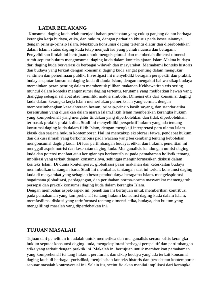 LATAR BELAKANG | PDF