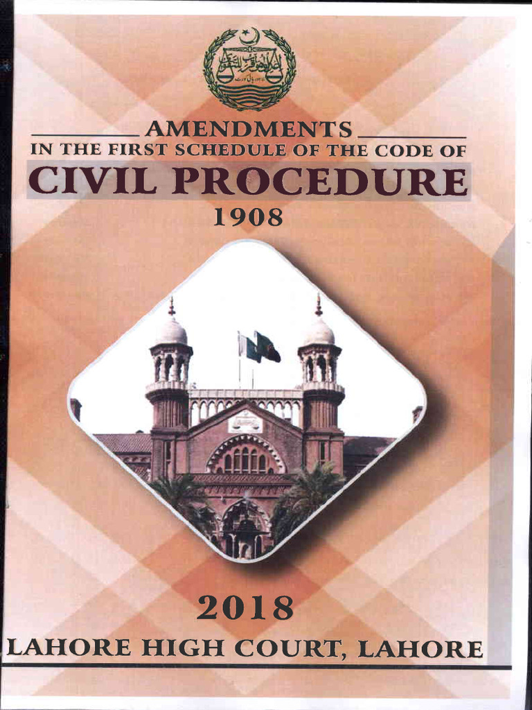 Amendments Civil Procedure 1908 | PDF