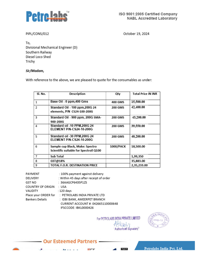 Quotation | PDF