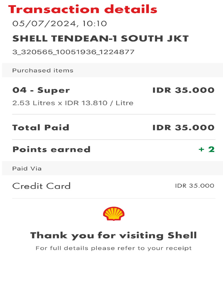 Shell Tendean | PDF