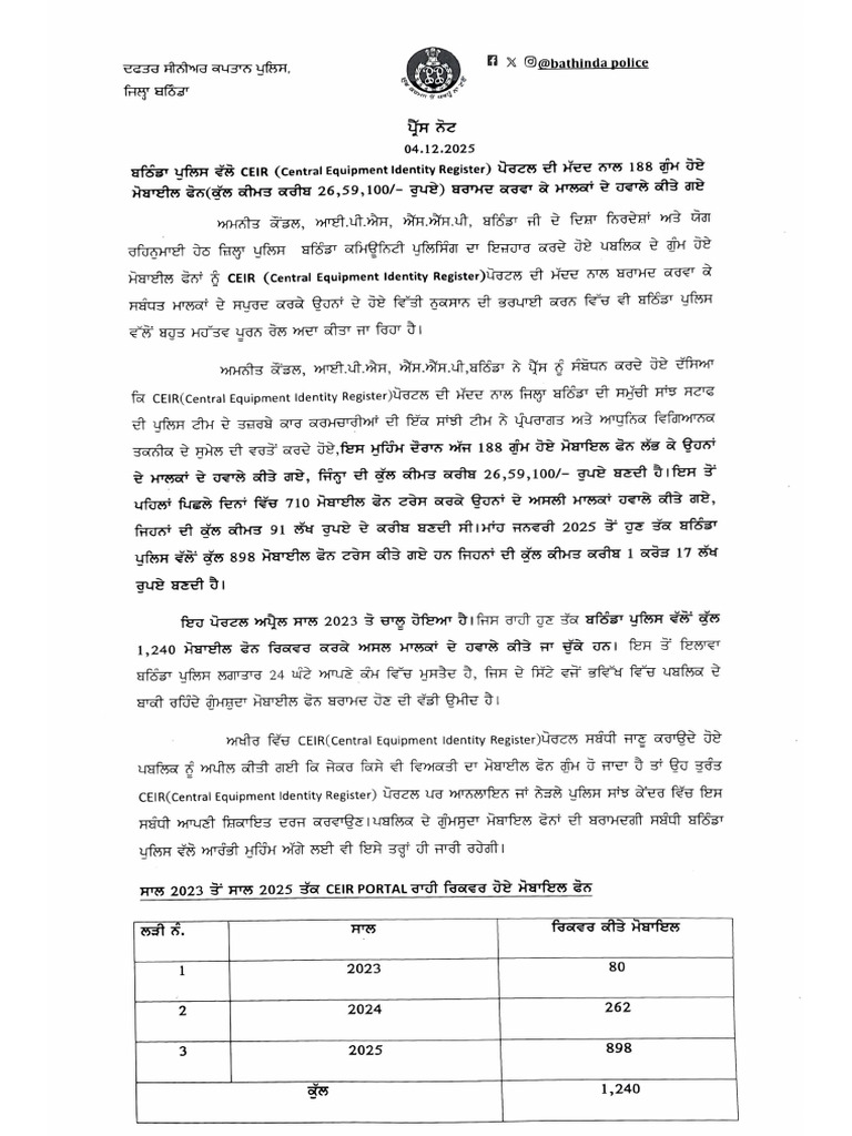Press Note | PDF