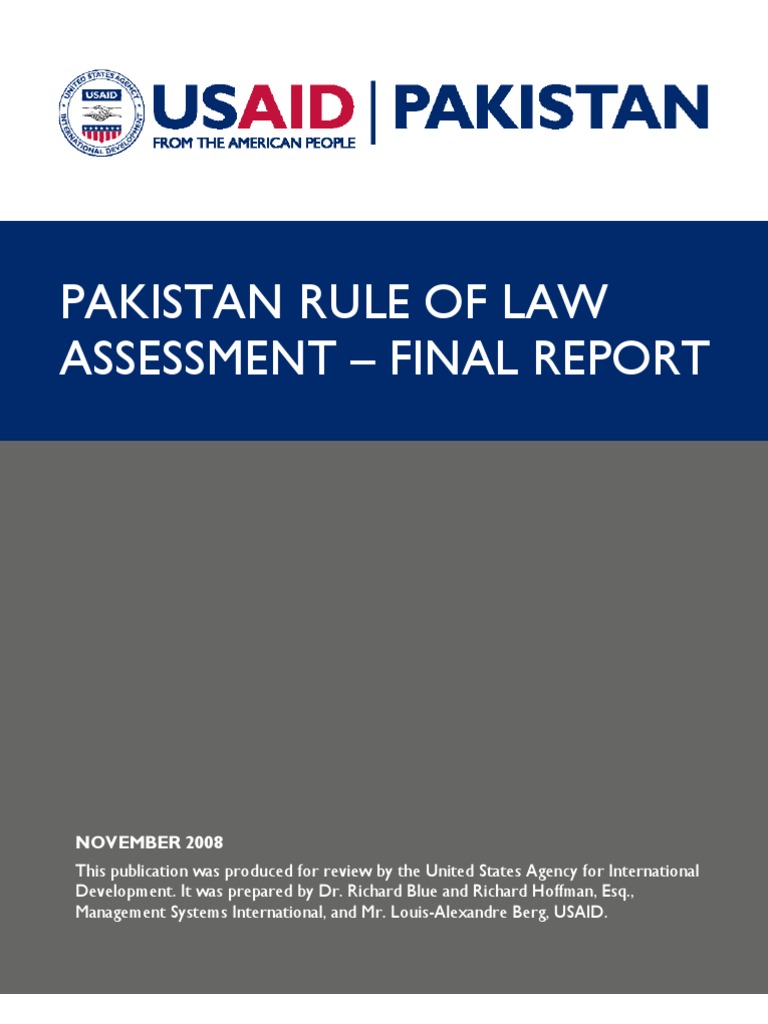 Pakistan Rule of Law | PDF | Law