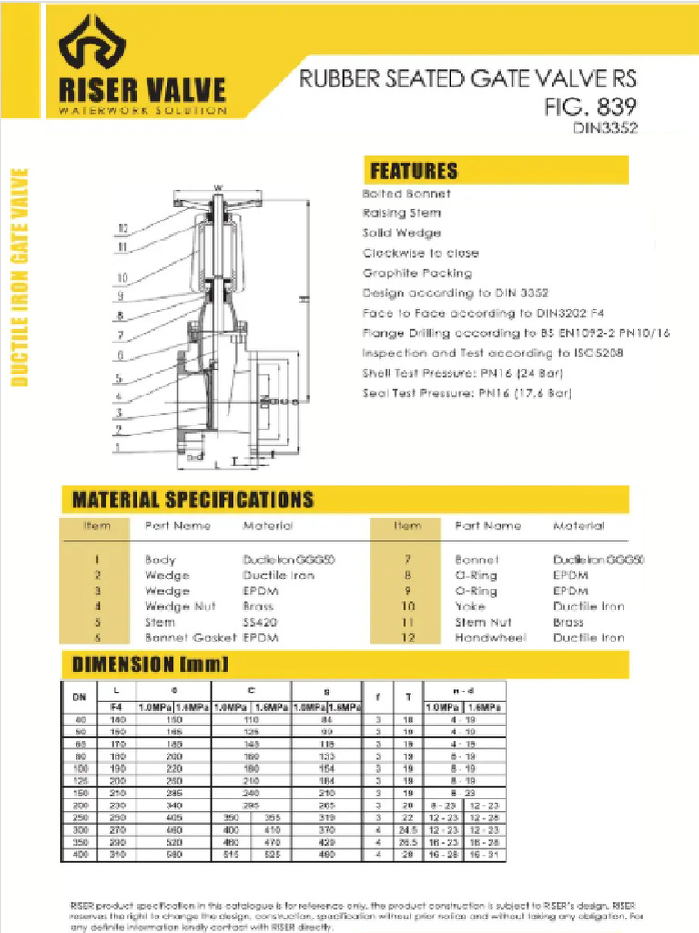 Katalog Riser Valve | PDF