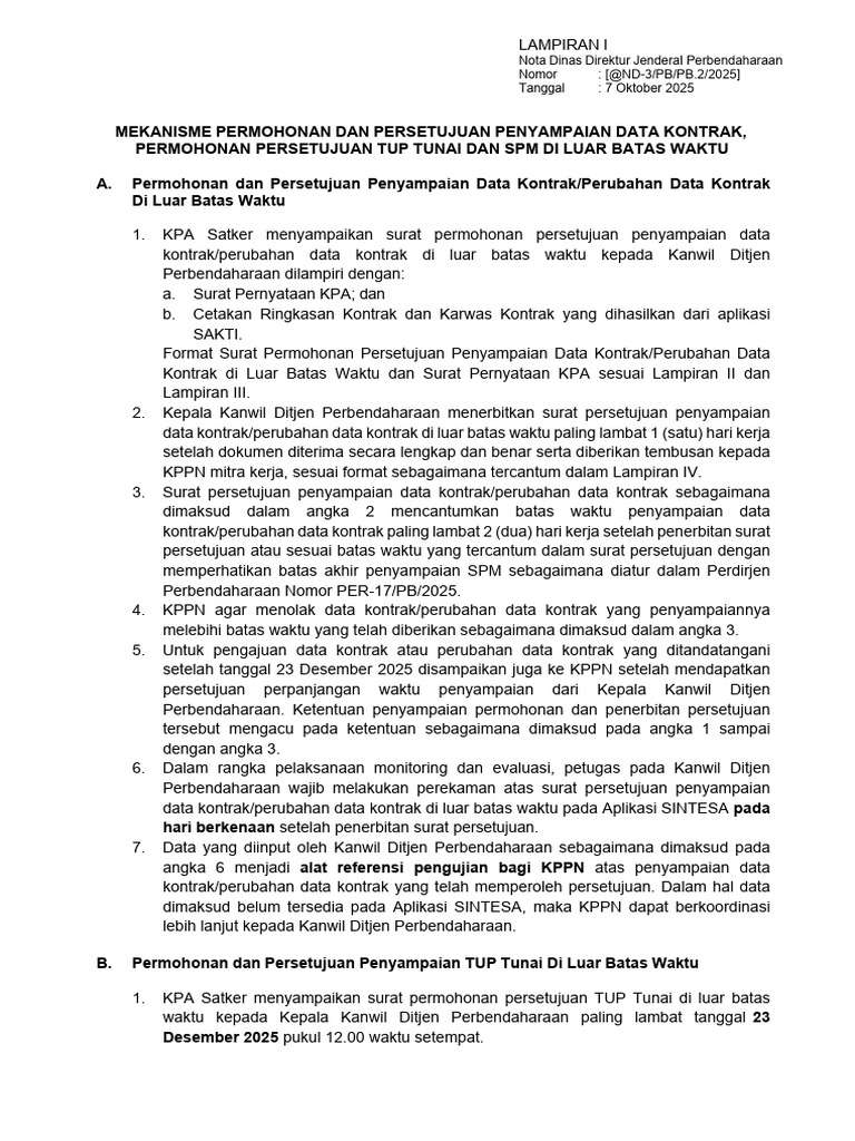 495d4c74d9cc4a8c817508c3cd455f0a Lampiran Dispensasi LLAT 2025.Docx | PDF