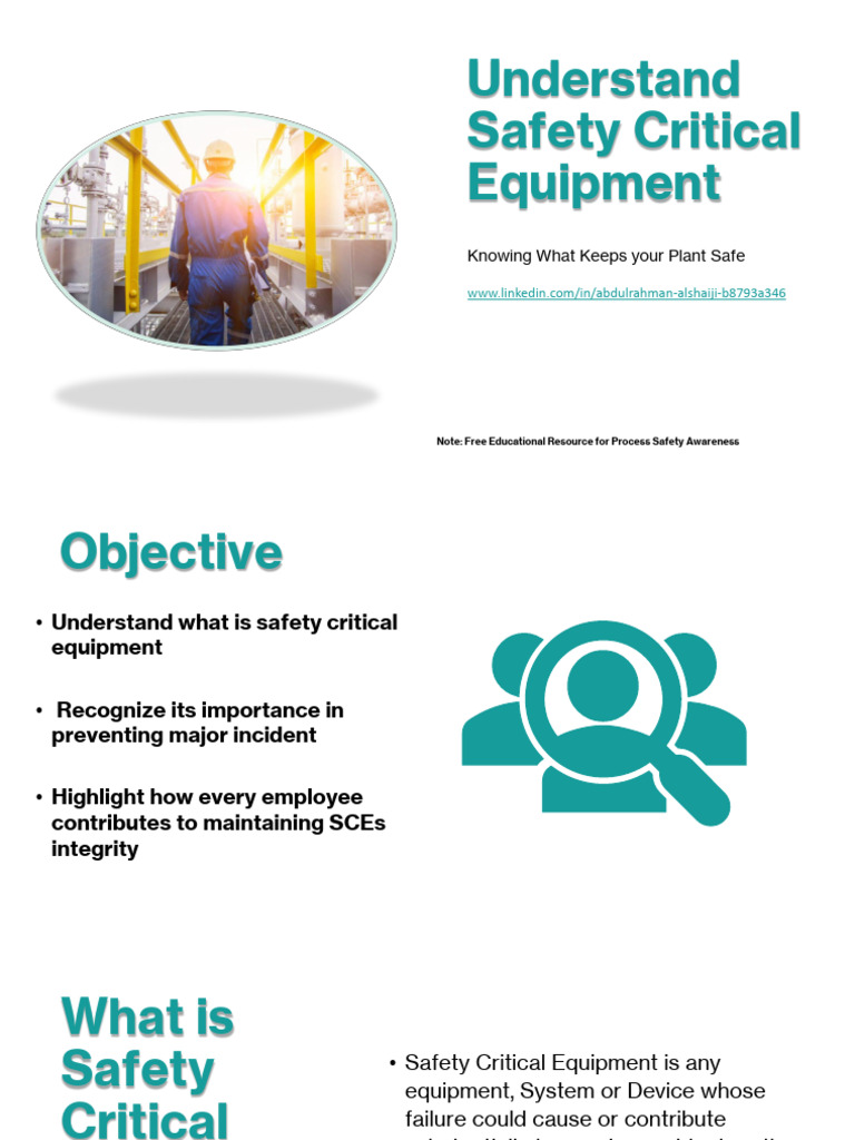Understanding Safety Critical Equipment | PDF | Safety | Occupational ...