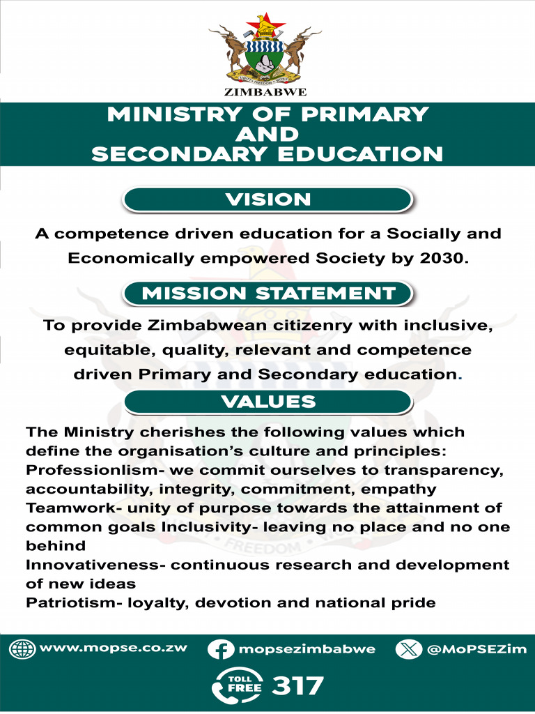 2024 Ministry of Education Mission Statement | PDF