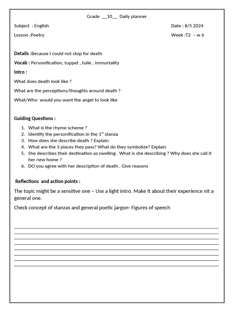 Poetry 10 - Because I Could - 2 | PDF