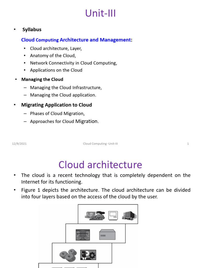 Cloud Computing Unit-3 Ppt | PDF | Cloud Computing | Computer Network