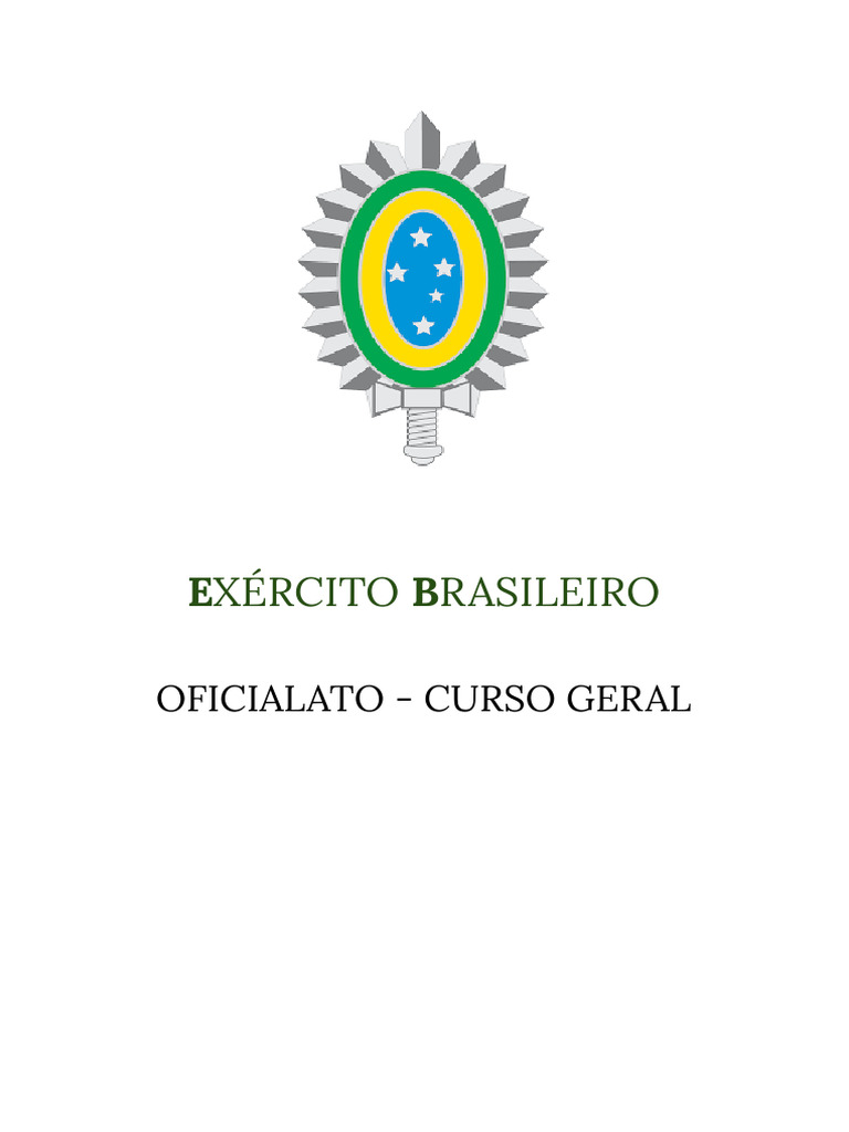 Exército Brasileiro - Oficialato Curso Geral | PDF | Oficial (Forças ...