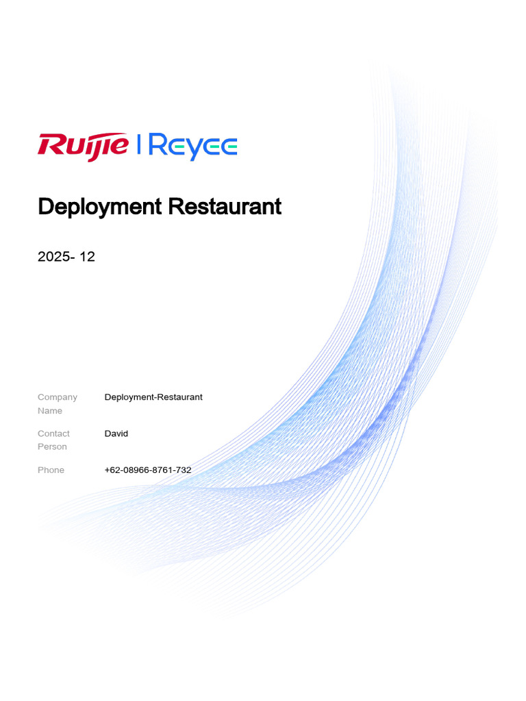 Restaurant Network Deployment Overview | PDF | Wi Fi | Ieee 802.11
