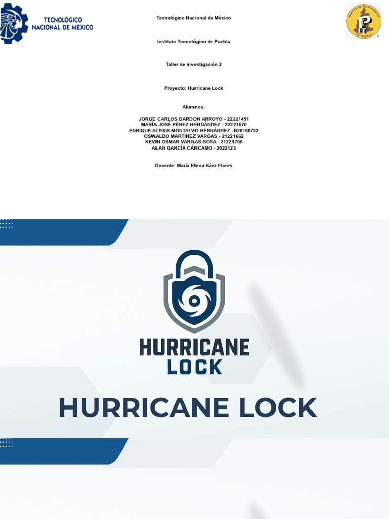 Hurricane Lock Presentacion. | PDF | Inteligencia artificial ...