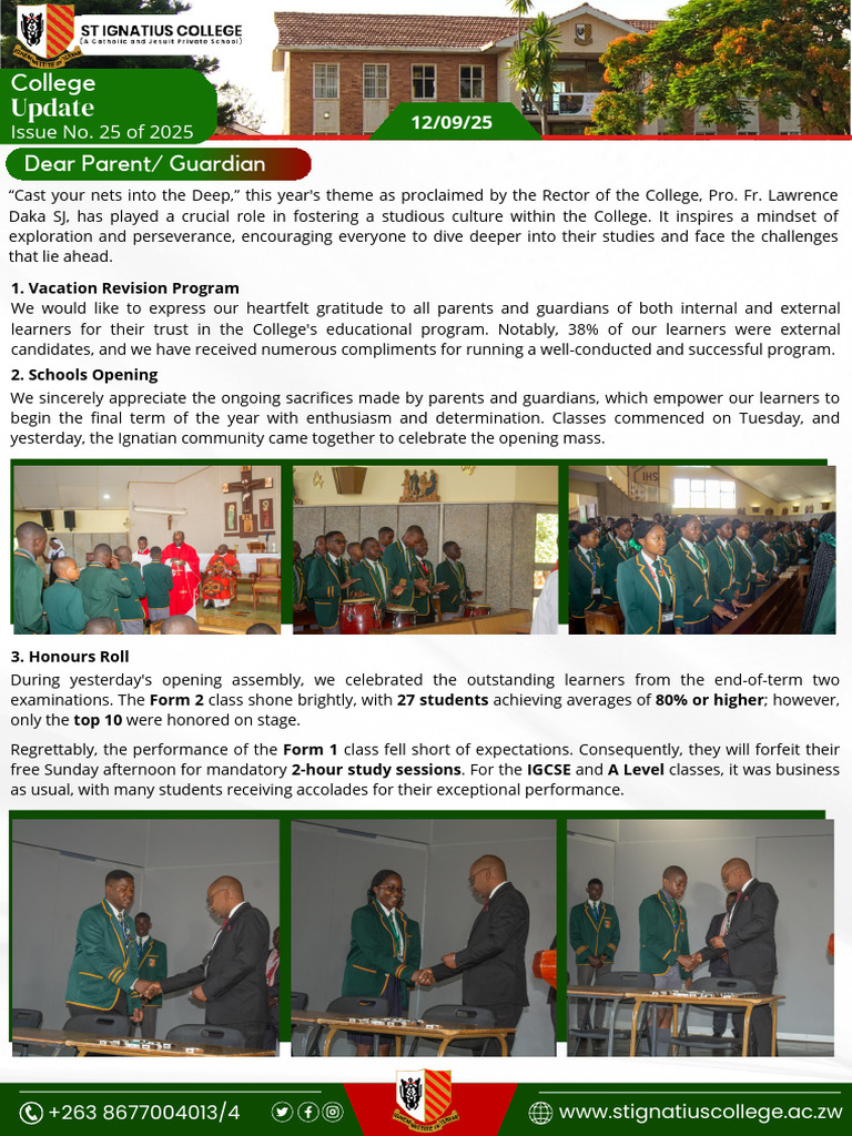College Update No. 25 of 2025 | PDF
