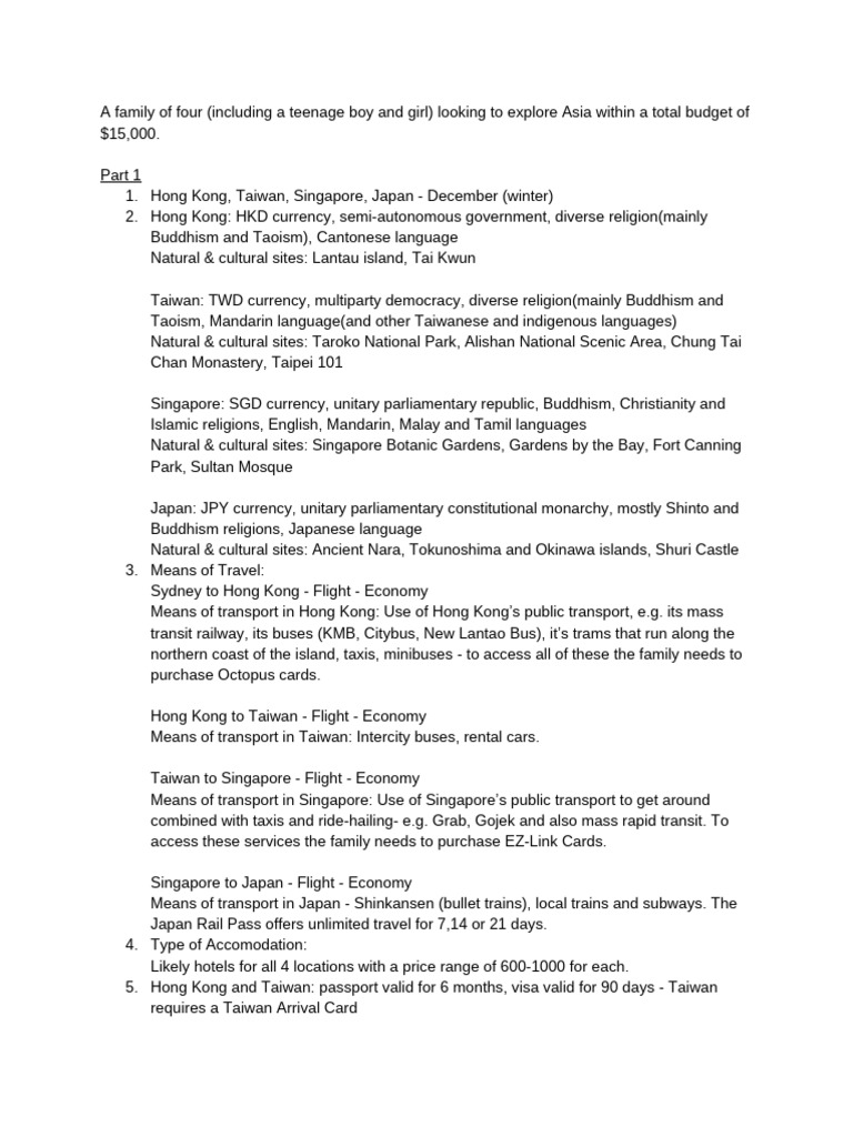 SBHS year 9 commerce task | PDF | Singapore | World Politics