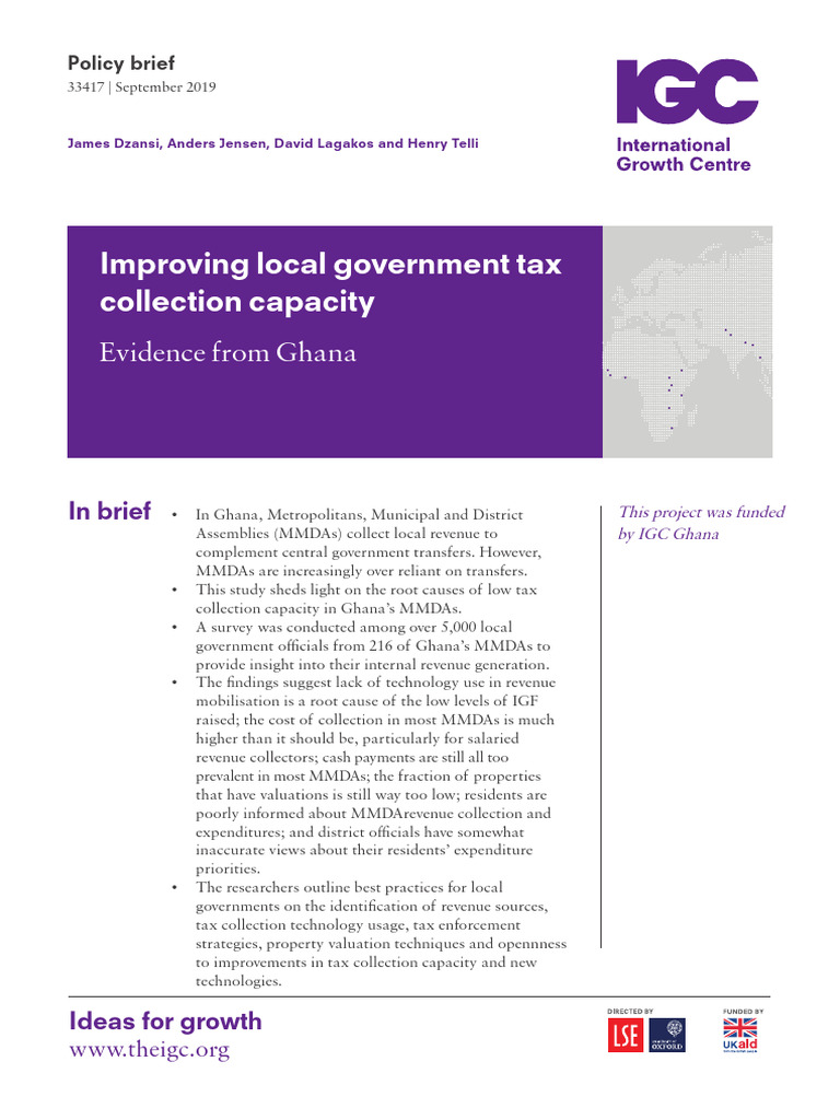 Dzansi Et Al 2019 Policy Brief 1 | PDF | Valuation (Finance) | Taxes