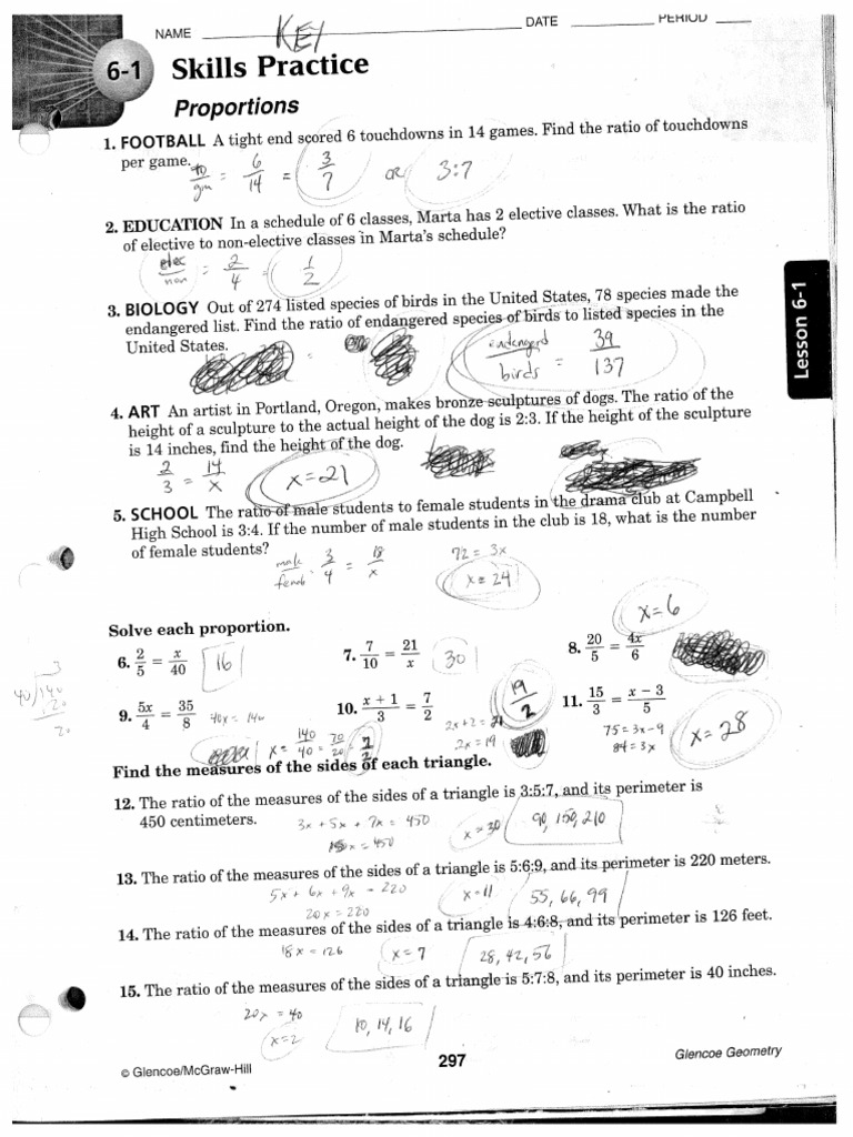 Ratios and Proportions - Practice - ANSWERS | PDF