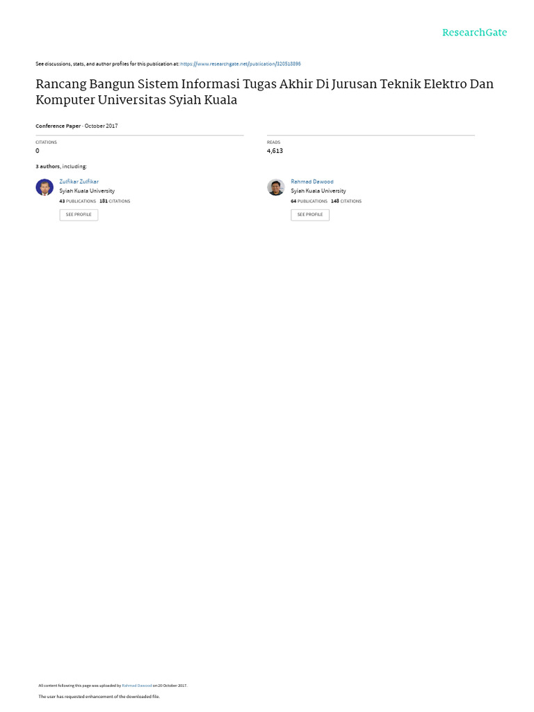 Contoh Jurnal 2; Rancang Bangun Sistem Informasi Tugas Akhir Di Jurusan ...