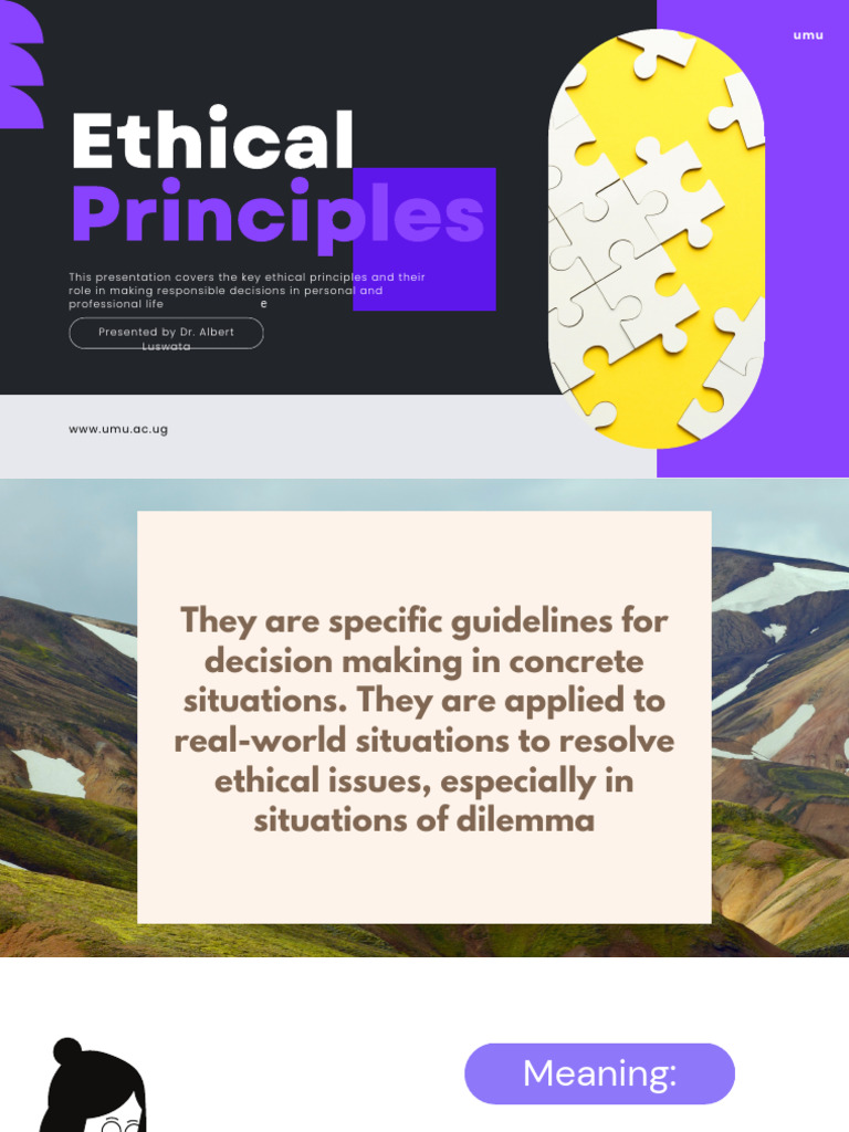 Key Ethical Principles for Decision Making | PDF | Justice | Crime ...