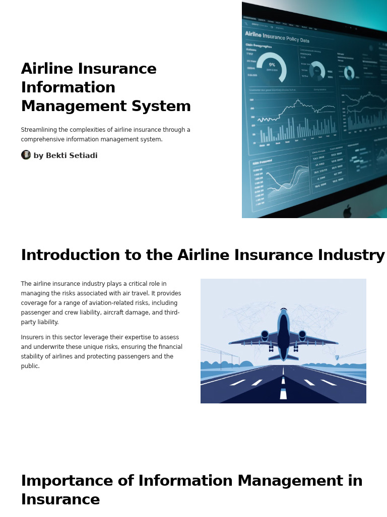 Airline Insurance Management System Guide | PDF | Insurance | Computer ...