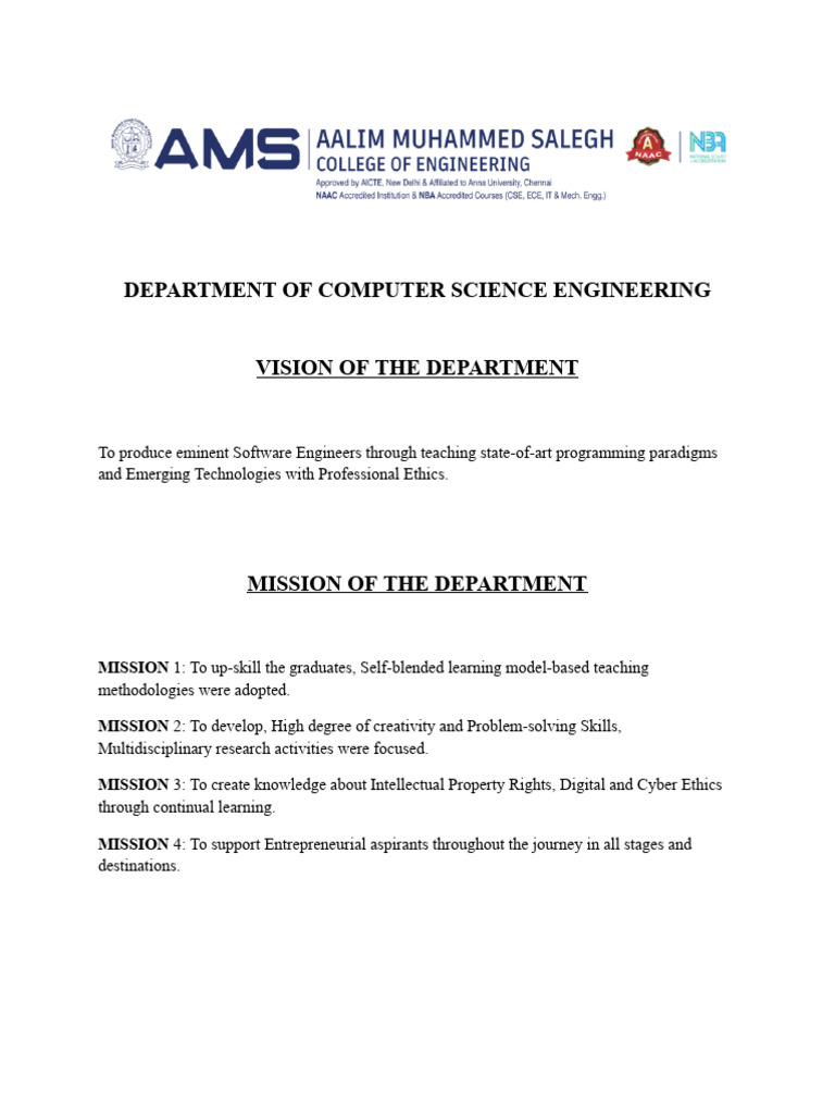 Cse Vision | PDF