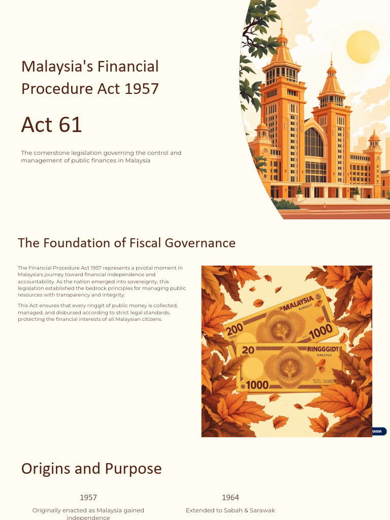 Malaysia Financial Procedure Act 1957 | PDF | Government Spending ...