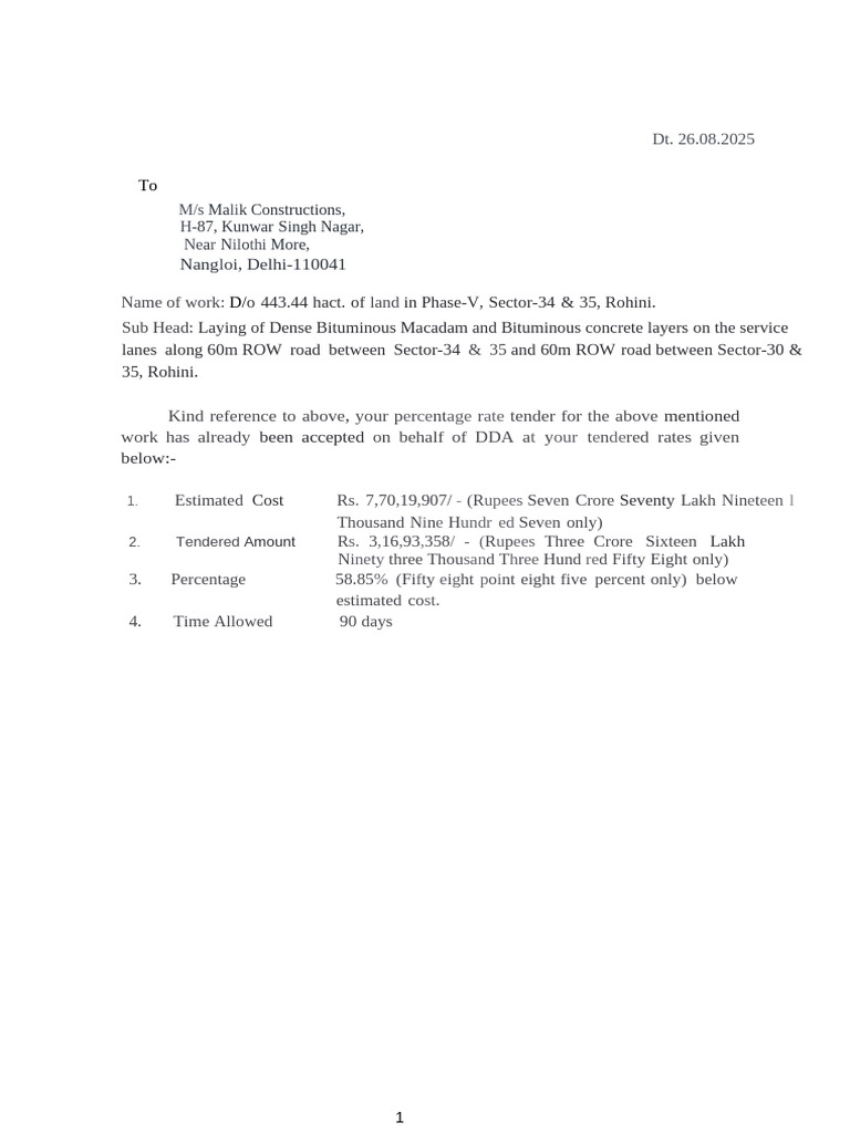 RPD-2 WORKS Details Road | PDF | Economy Of India
