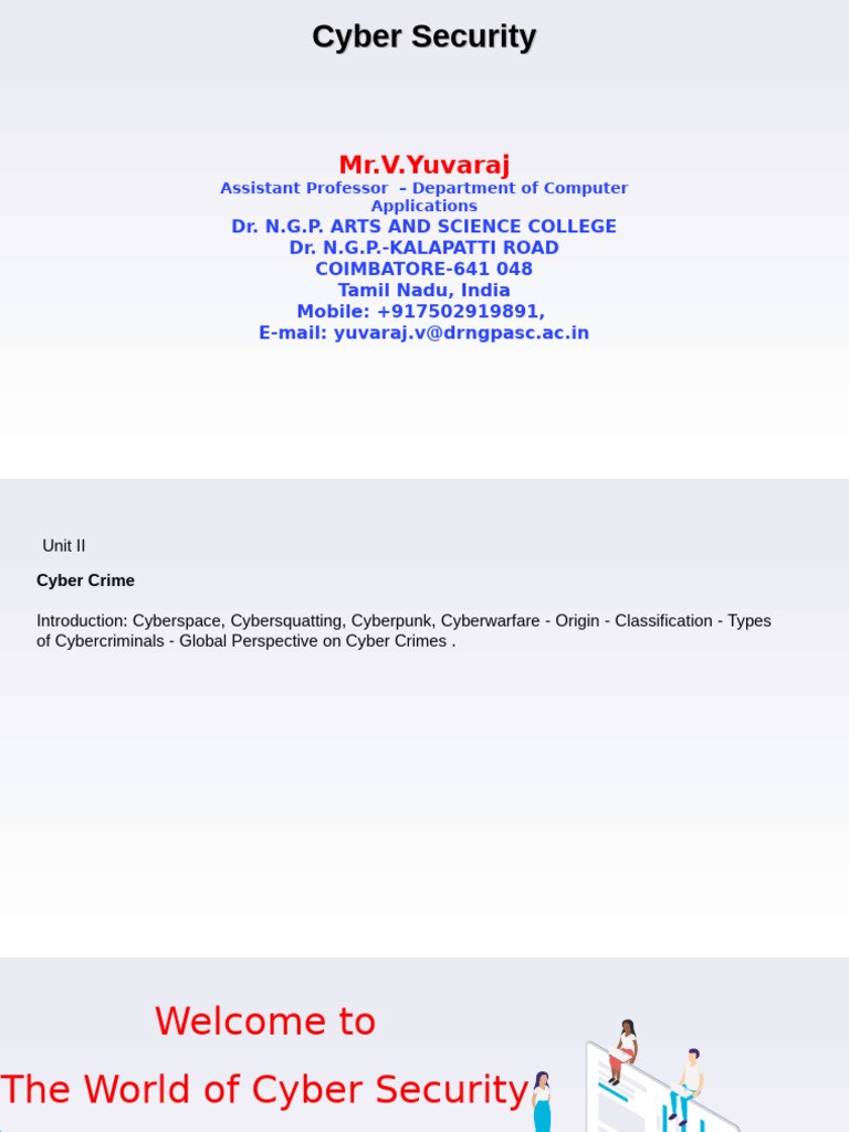 Cyber Security Unit II | PDF | Computer Security | Security