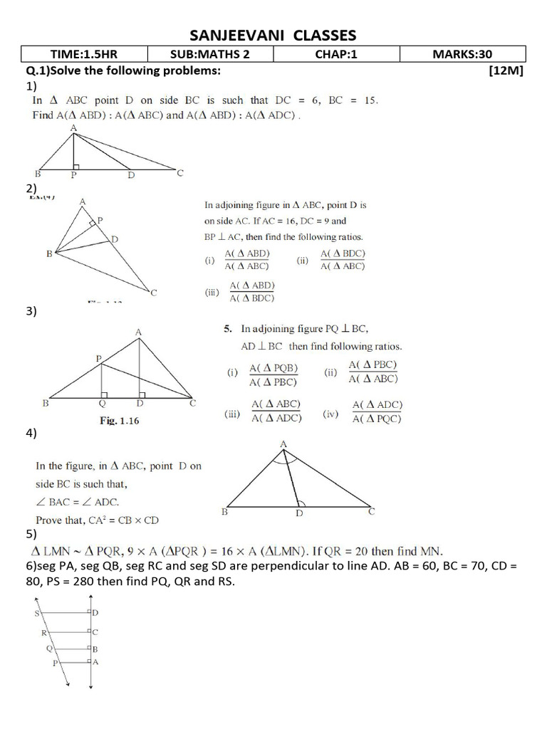10th EM Geometry P-Batch (1st Chap) | PDF