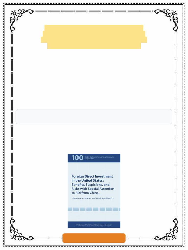Foreign Direct Investment Benefits Suspicions and Risks with Special ...