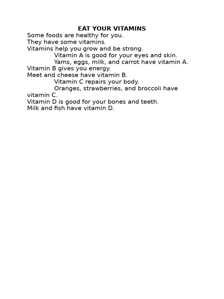 Essential Vitamins for Health | PDF