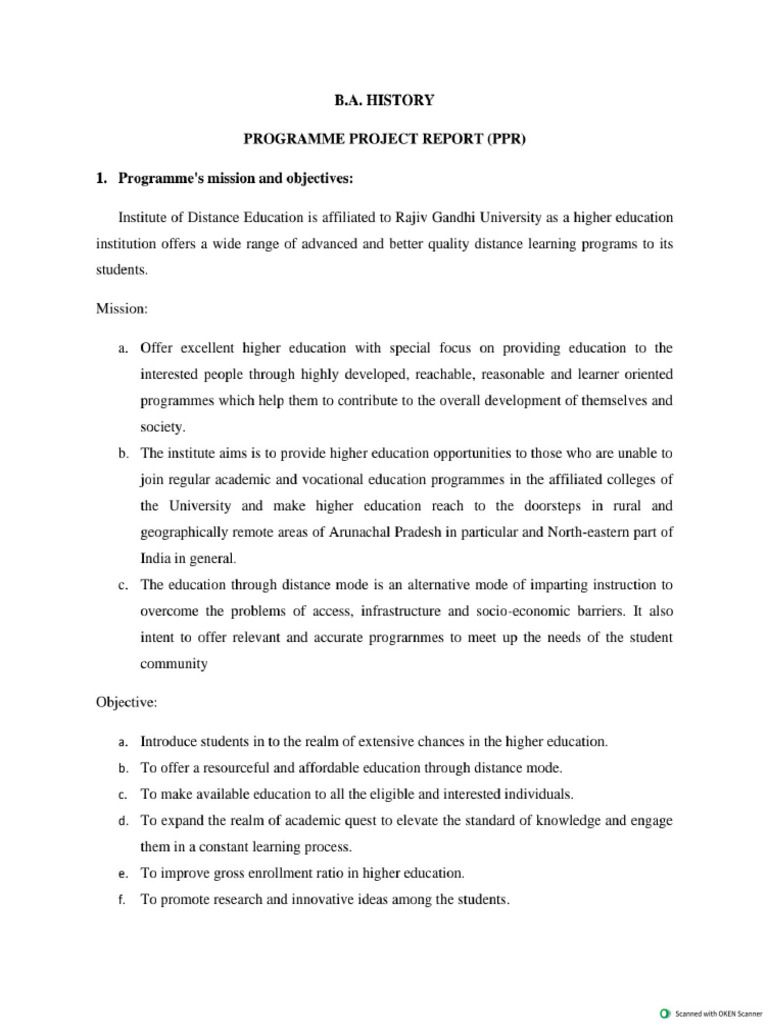 PPR BA History-1 | PDF