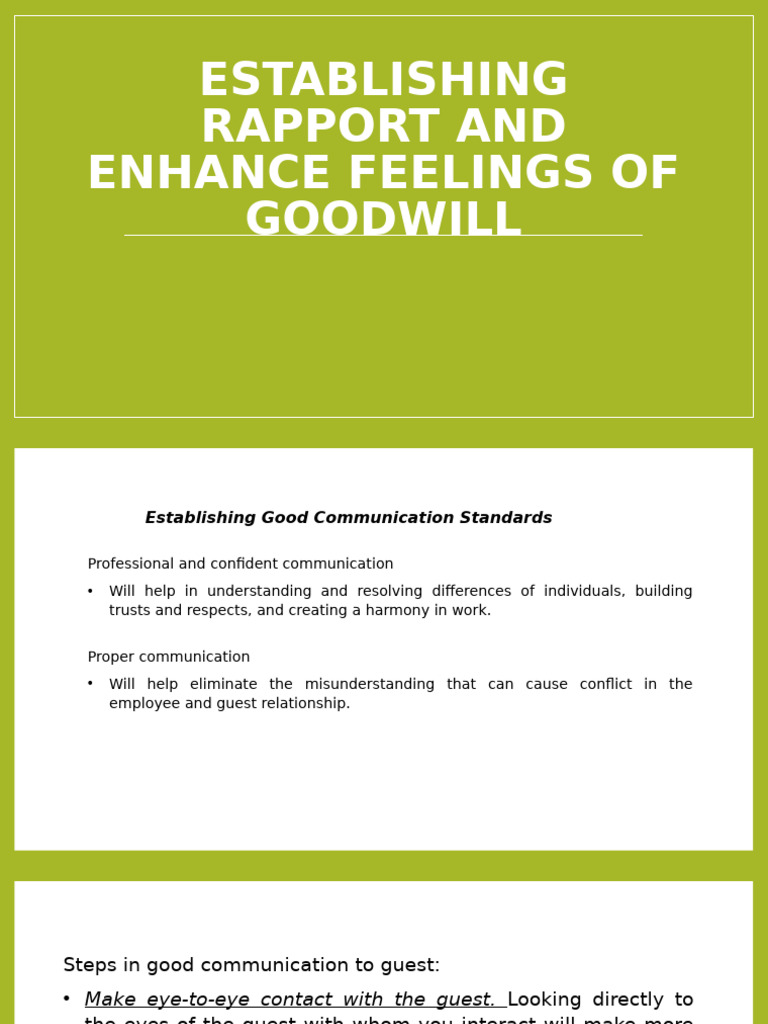 Effective Guest Communication Strategies | PDF | Communication ...