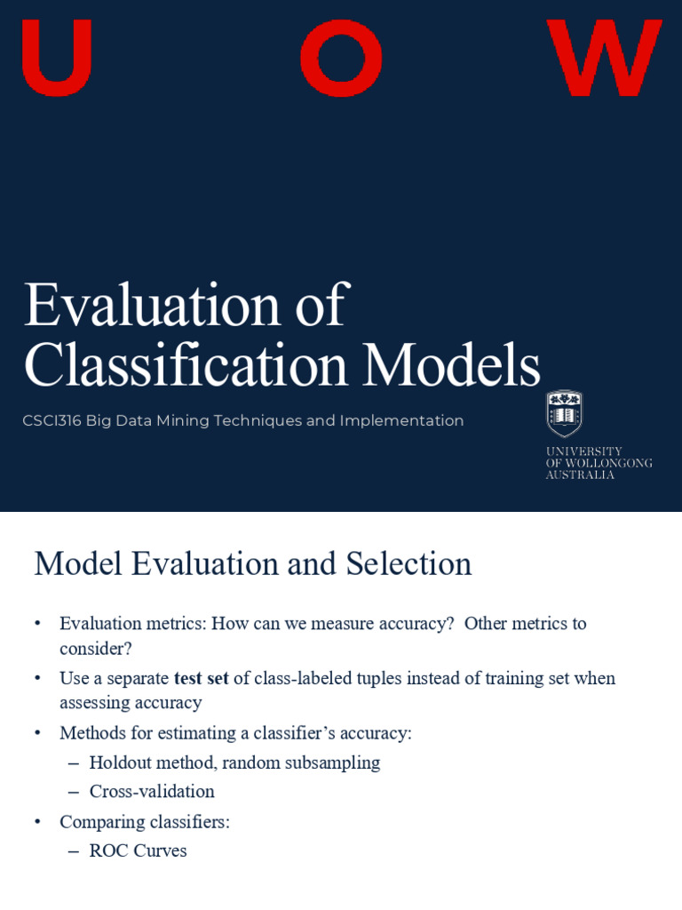 Classifier Evaluation Metrics Overview | PDF | Sensitivity And ...
