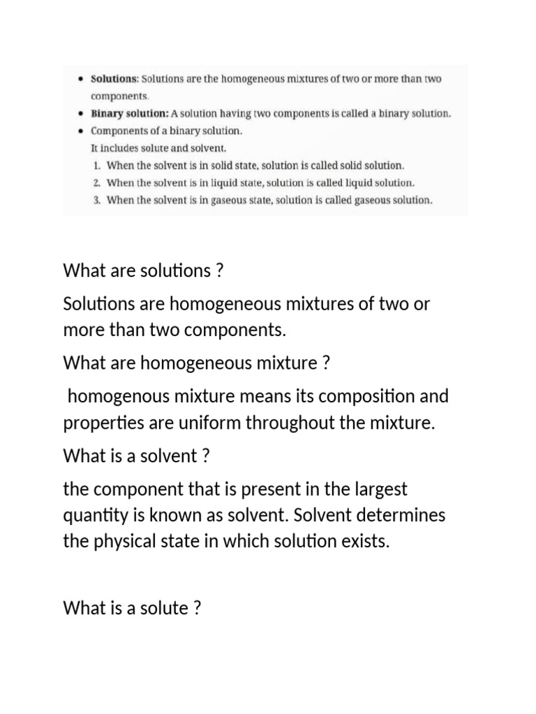 Understanding Solutions and Mixtures | PDF