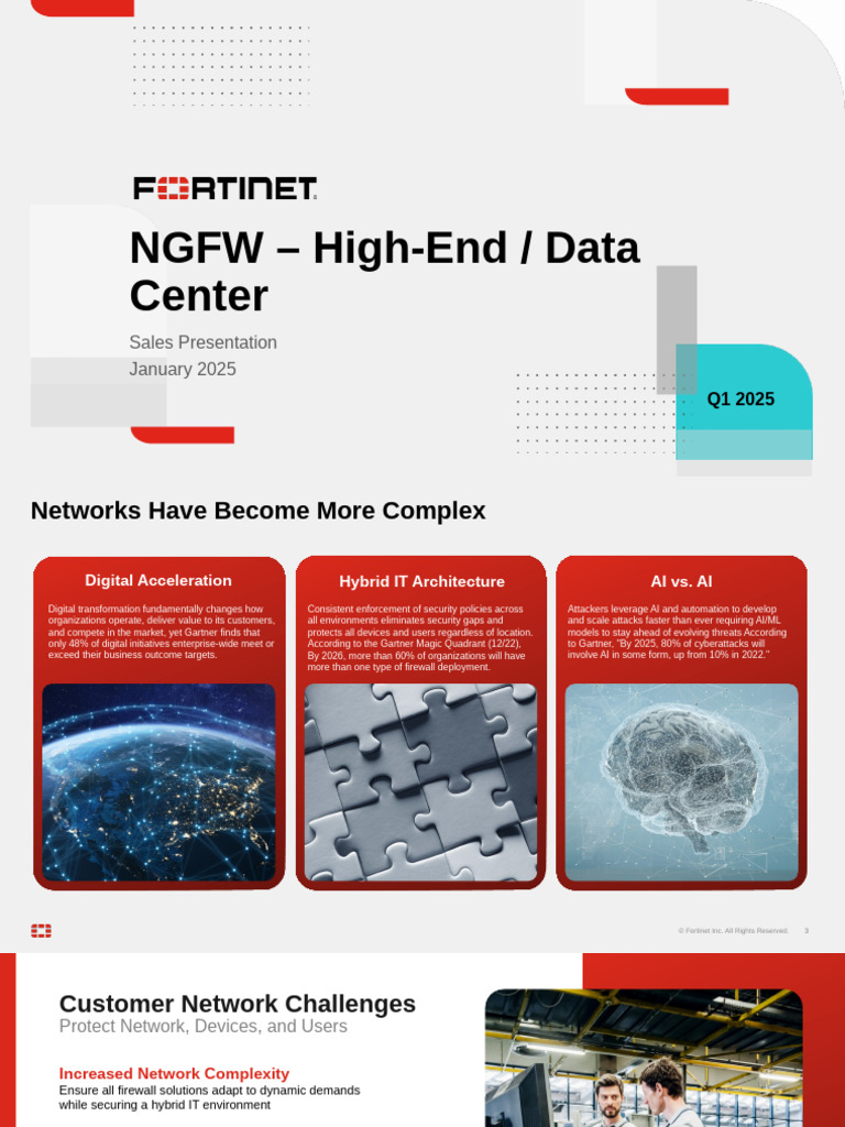 SalesDeckPres FortiGate High End (6) | PDF | Security | Computer Security