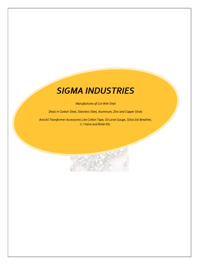 Sigma Industries Company Profile 19-6-25 | PDF | Wire | Steel