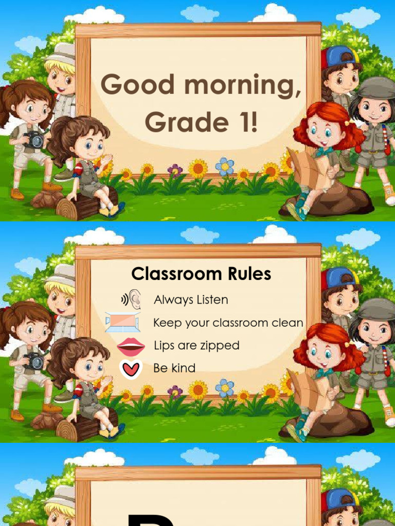 Good Morning, Grade 1! PDF | PDF