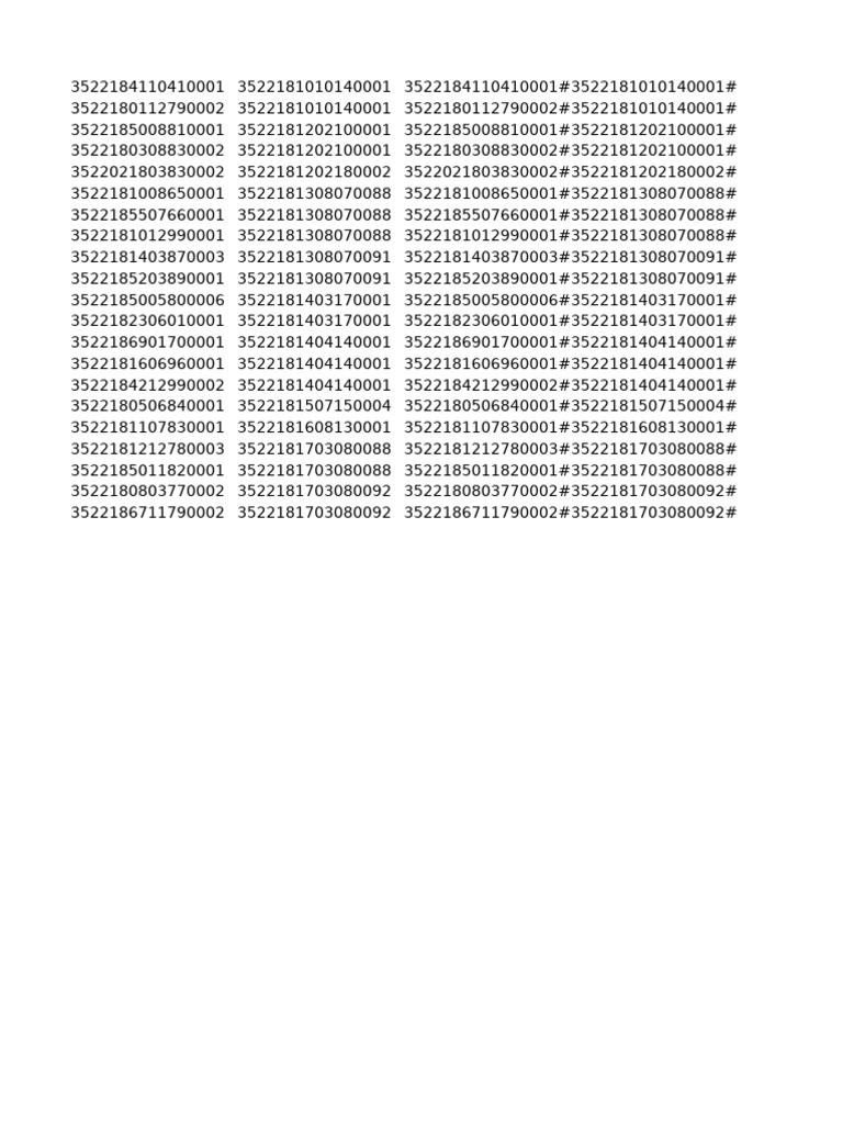 Document of Unique ID Codes | PDF