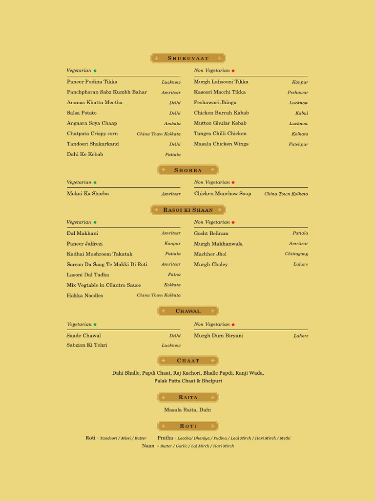 GTR CP Nov 2025 Menu | PDF