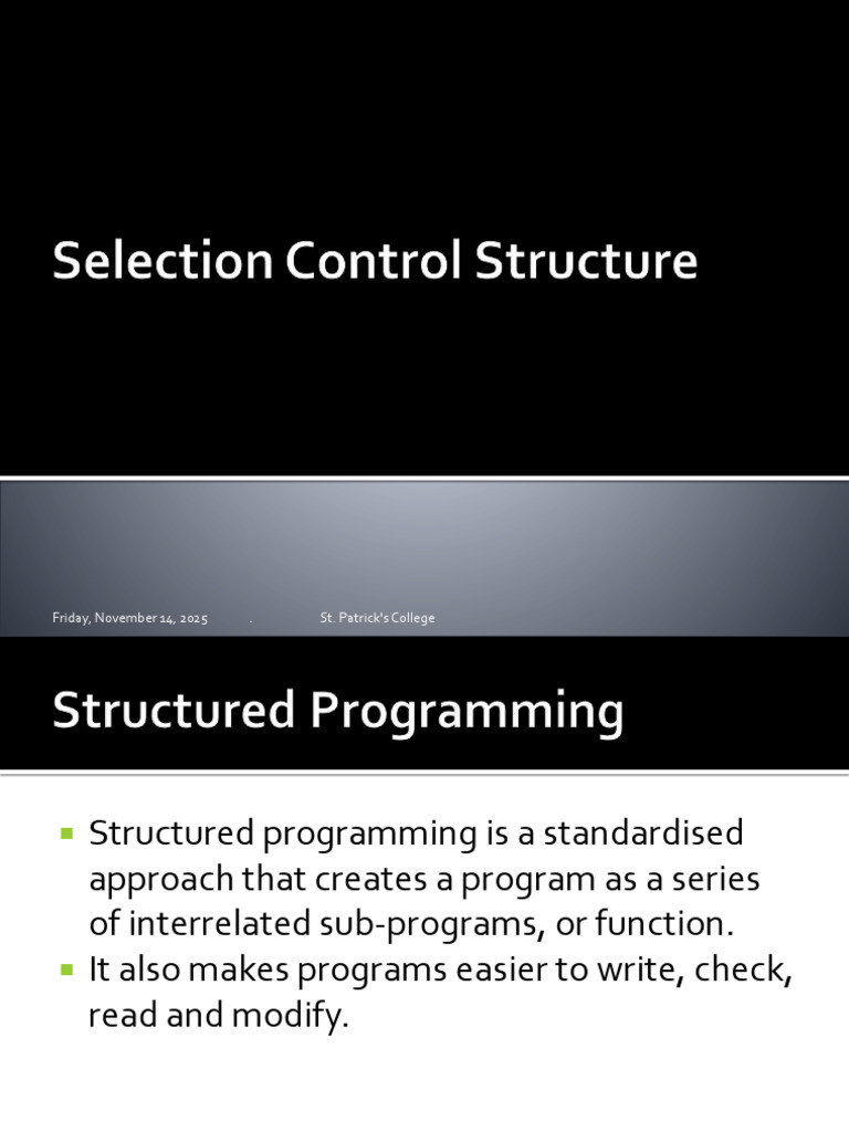 Understanding Control Structures in C | PDF | Control Flow | Computer ...