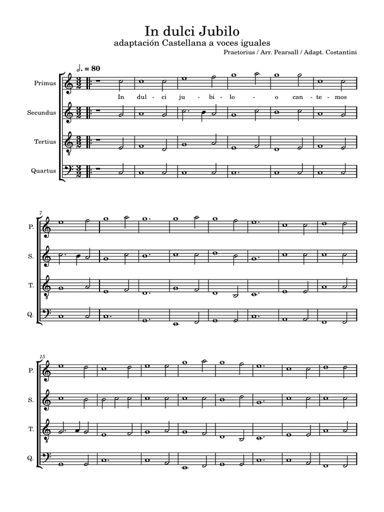 In dulci Jubilo | PDF