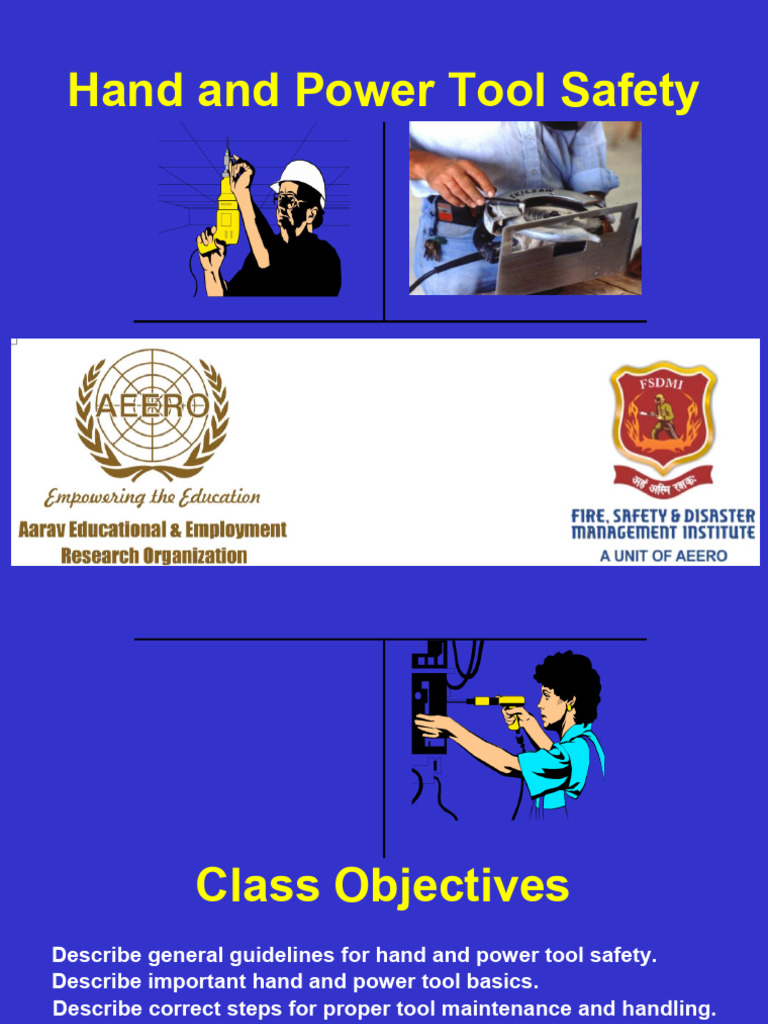 Hand and Power Tool Safety Guidelines | PDF | Personal Protective ...