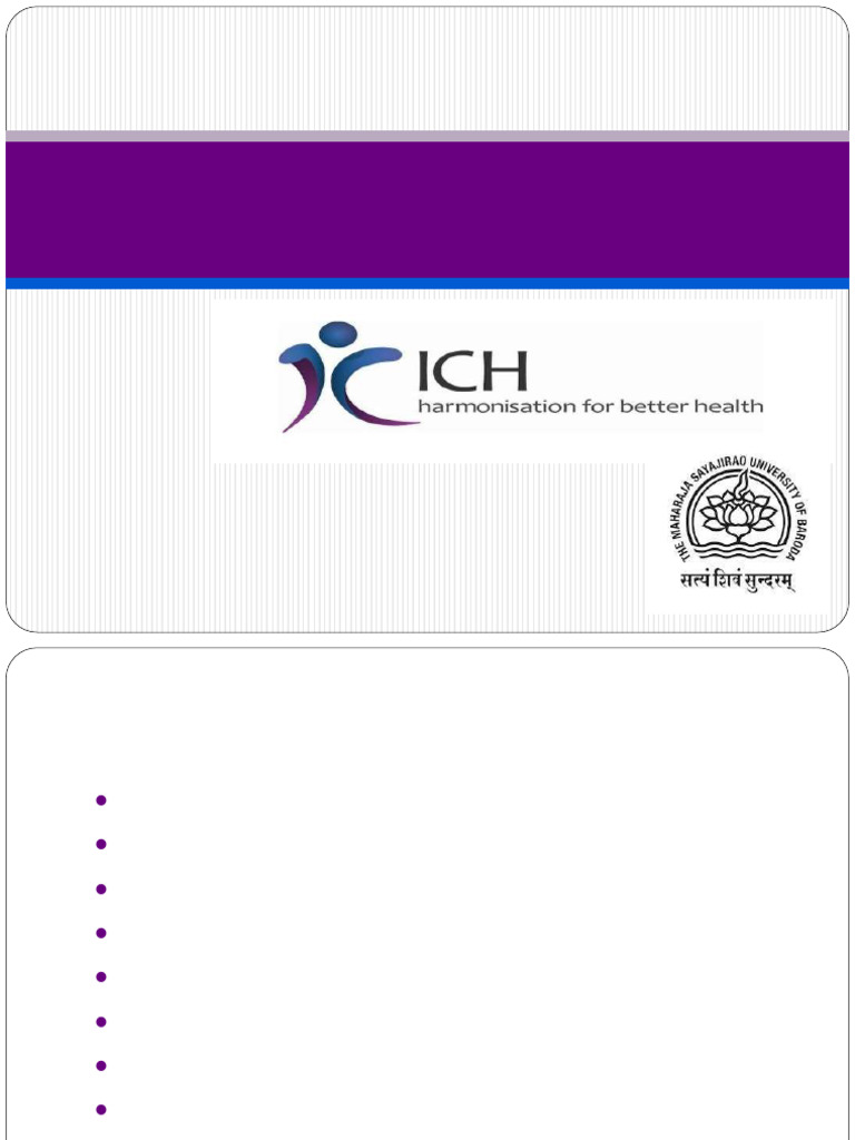 ICH Guidelines for Pharmaceutical Quality | PDF | Verification And ...