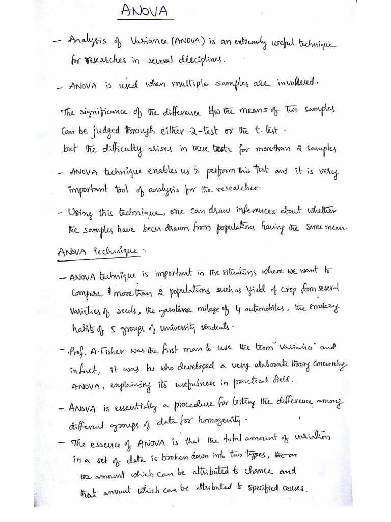 ANOVA | PDF
