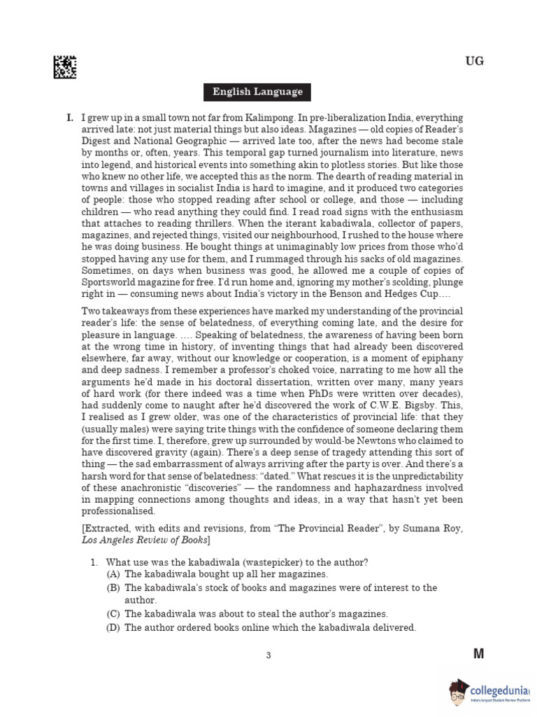 Clat 2023 English | PDF