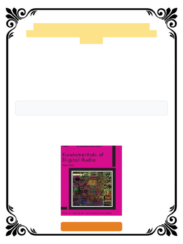 Fundamentals of Digital Audio Alan P. Kefauver ebook downloadable ...