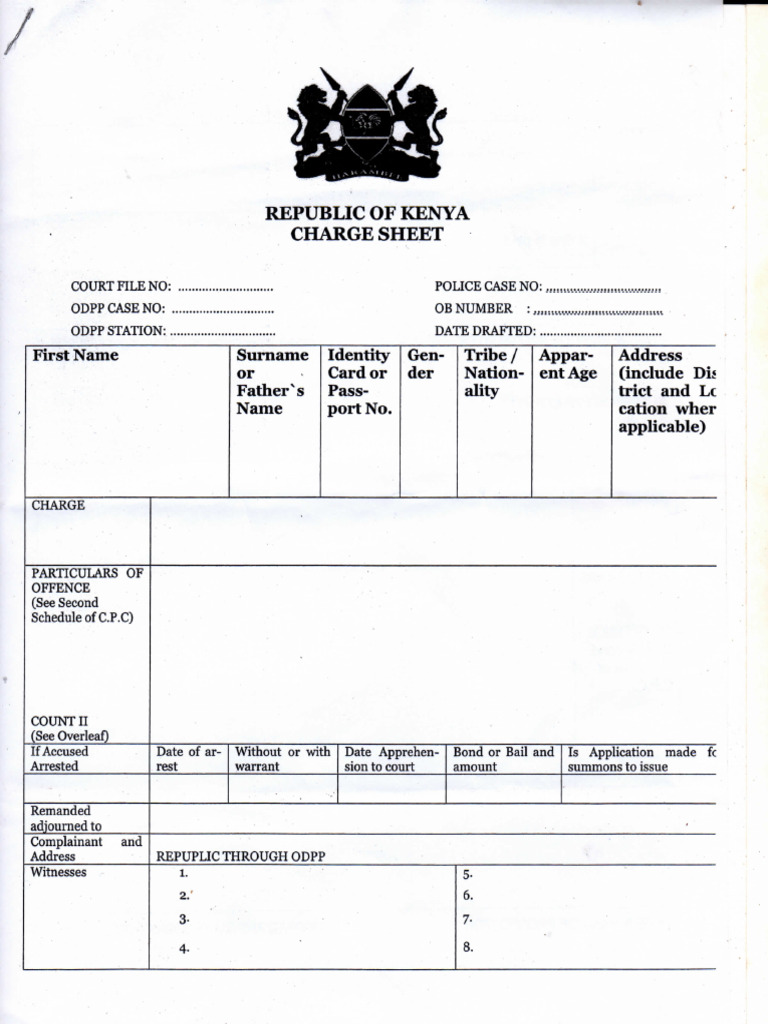 Charge Sheet | PDF