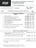 AD3491 Data Science Question Bank | PDF | Student's T Test | F Test